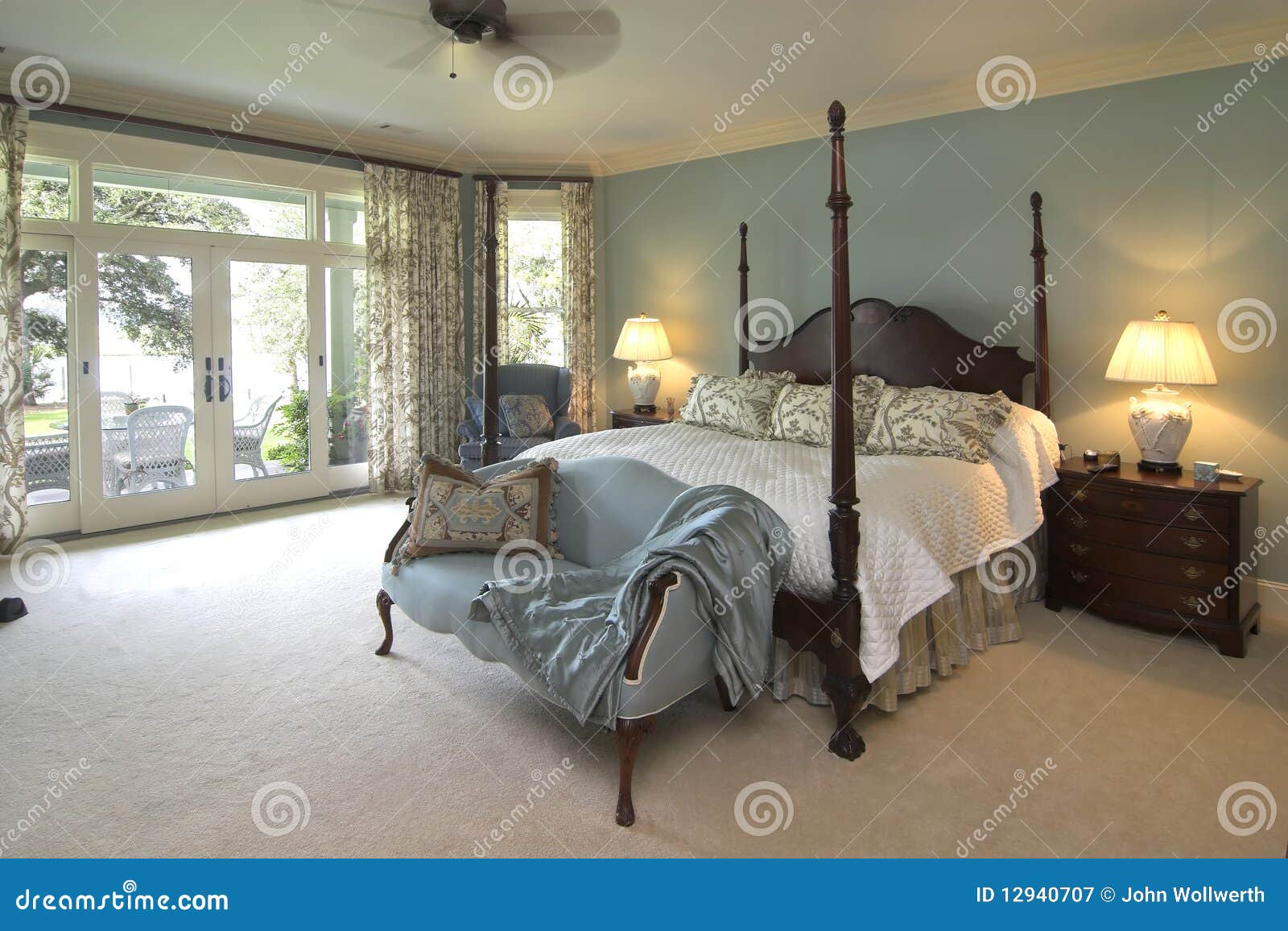 Classical bedroom stock image. Image of warm, victorian - 12940707