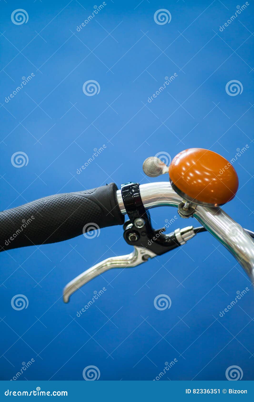 Classical bike ringer stock image. Image of handlebar - 82336351