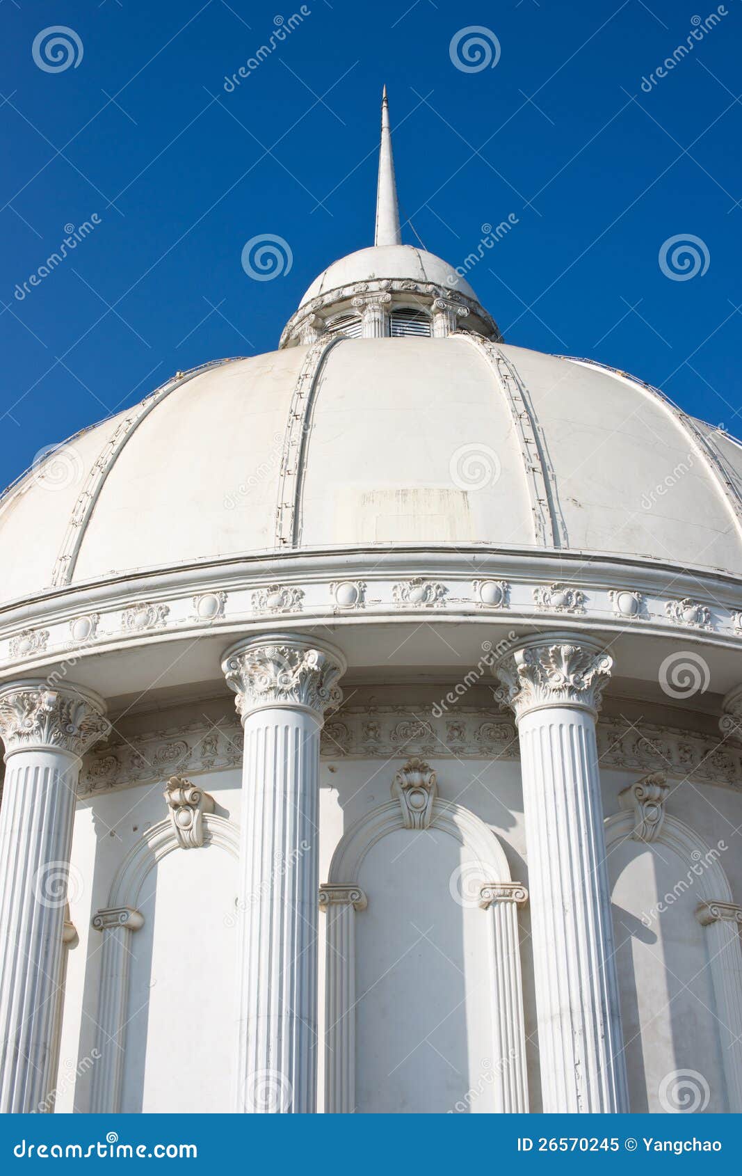 Classical Building with Blue Sky Stock Image - Image of baroque ...