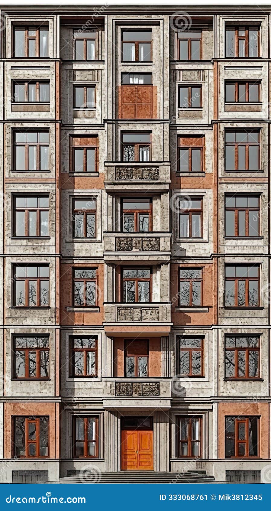 Classical Building Facade with Ornate Stonework and Symmetry. Stock ...