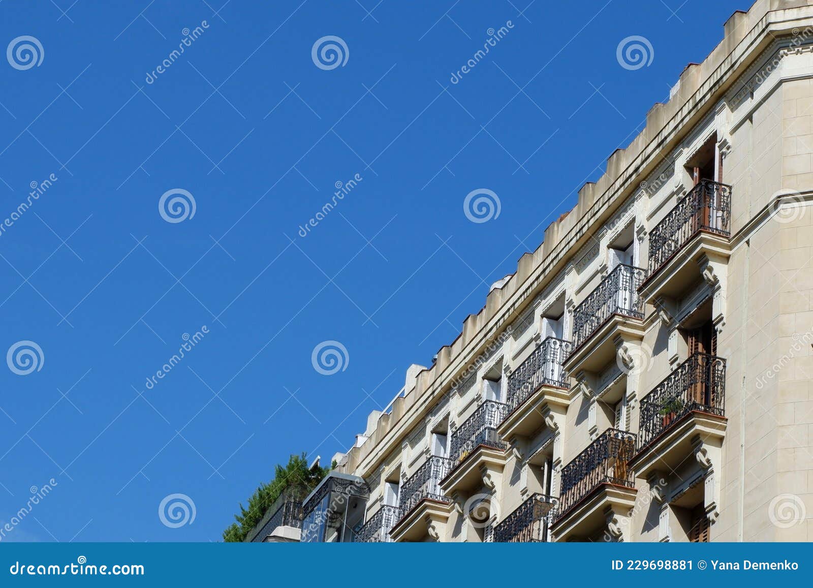 Classical Building Line with Classy Metallic Balconies in Chueca ...