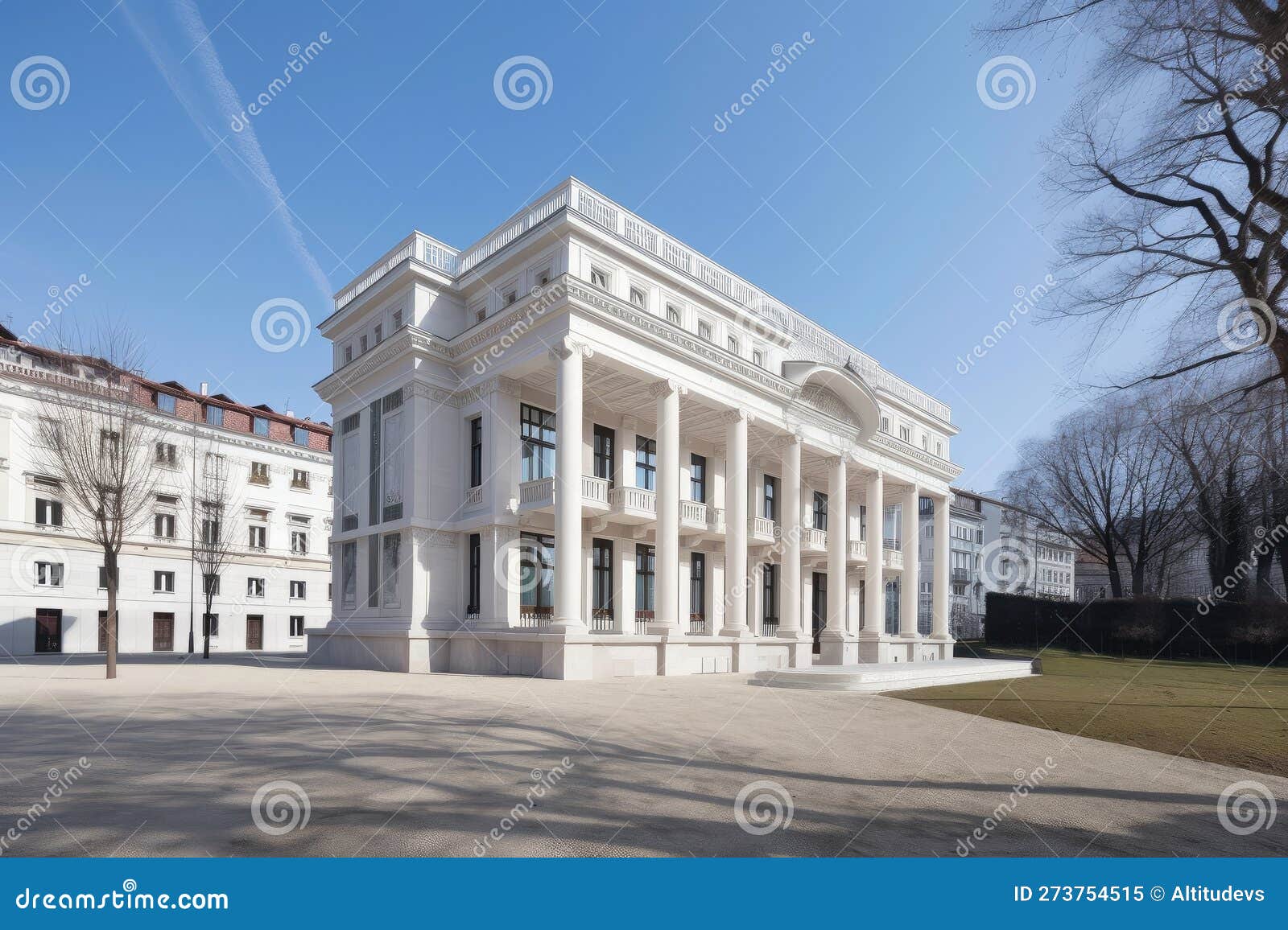 Classical Building, Surrounded by Modern and Contemporary Architecture ...