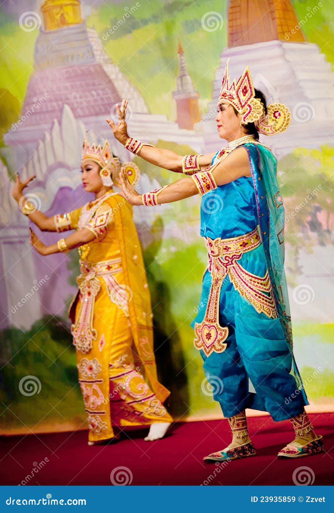 Classical Burmese dance editorial stock image. Image of concert - 23935859