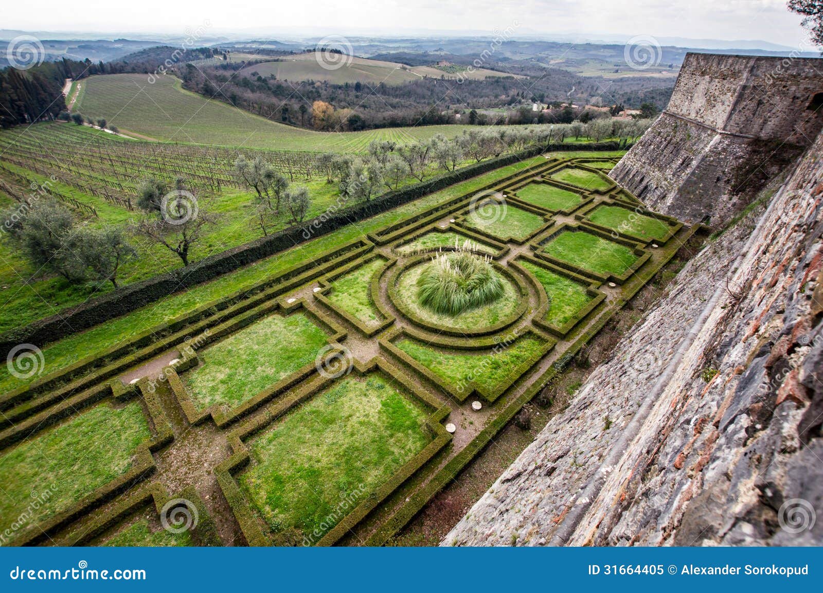 Classical Castle Brolio in Italy Stock Image - Image of garden, castle ...