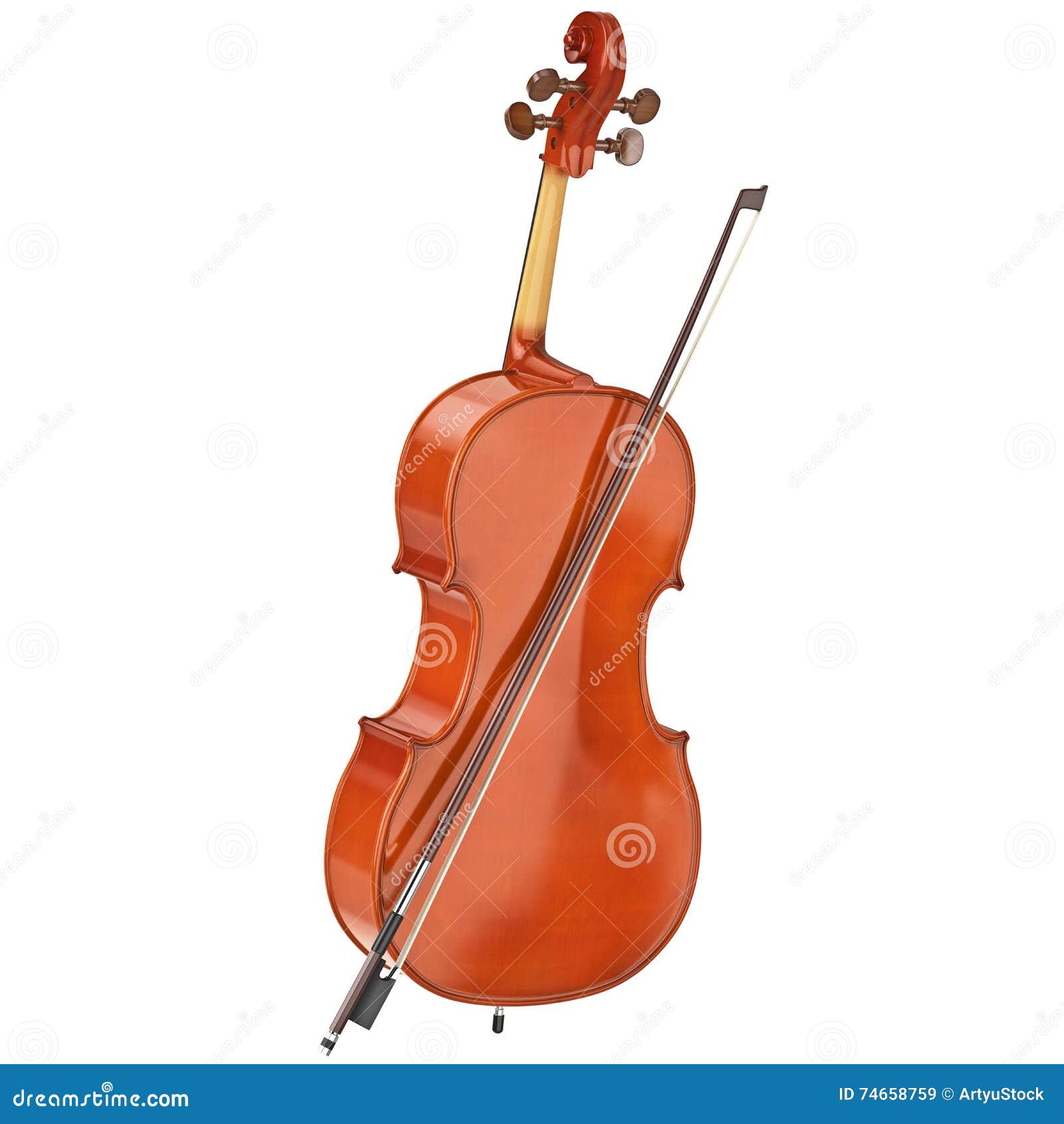 Classical Cello Music Equipment Stock Illustration - Illustration of ...