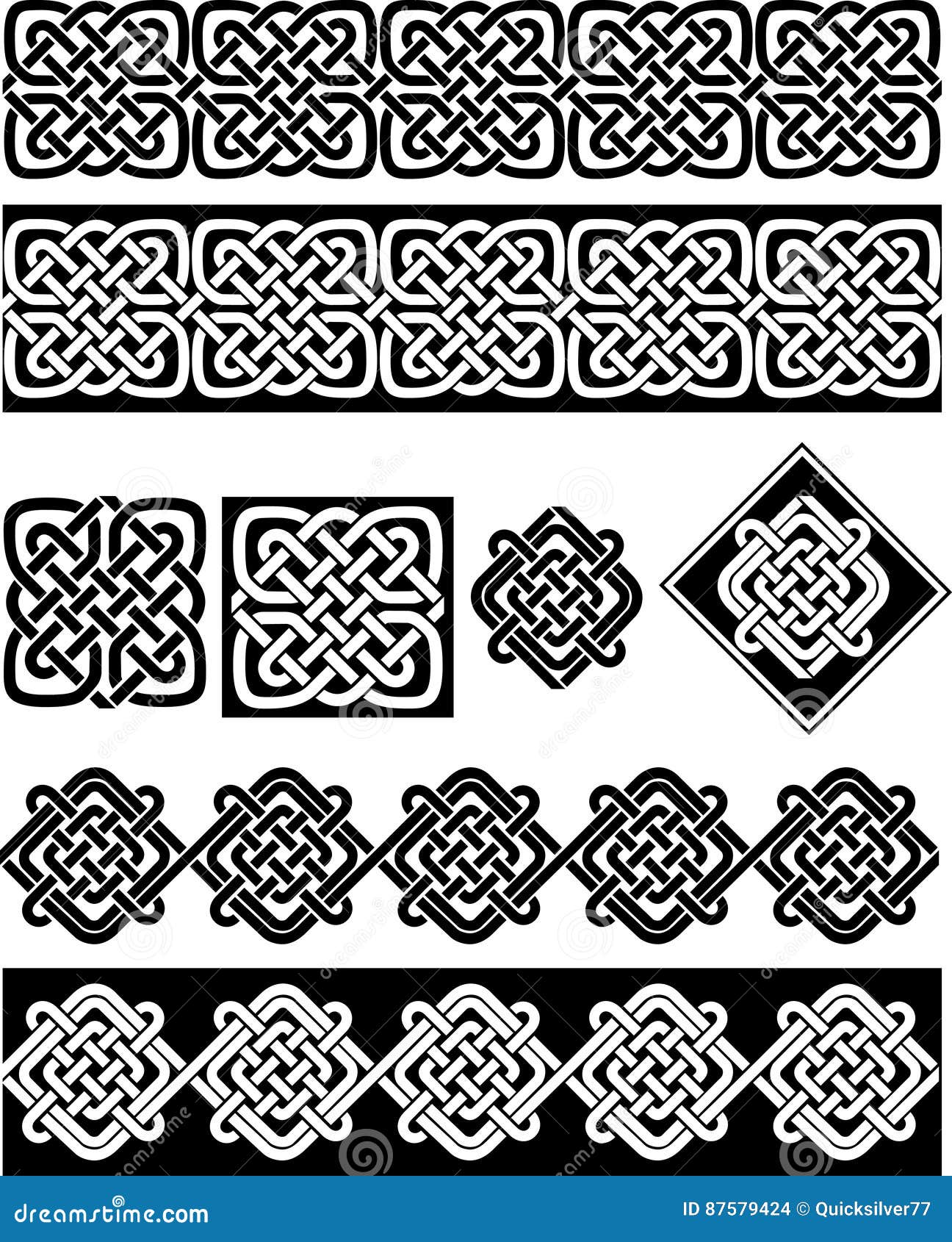 Classical Celtic Pattern stock vector. Illustration of artwork - 87579424