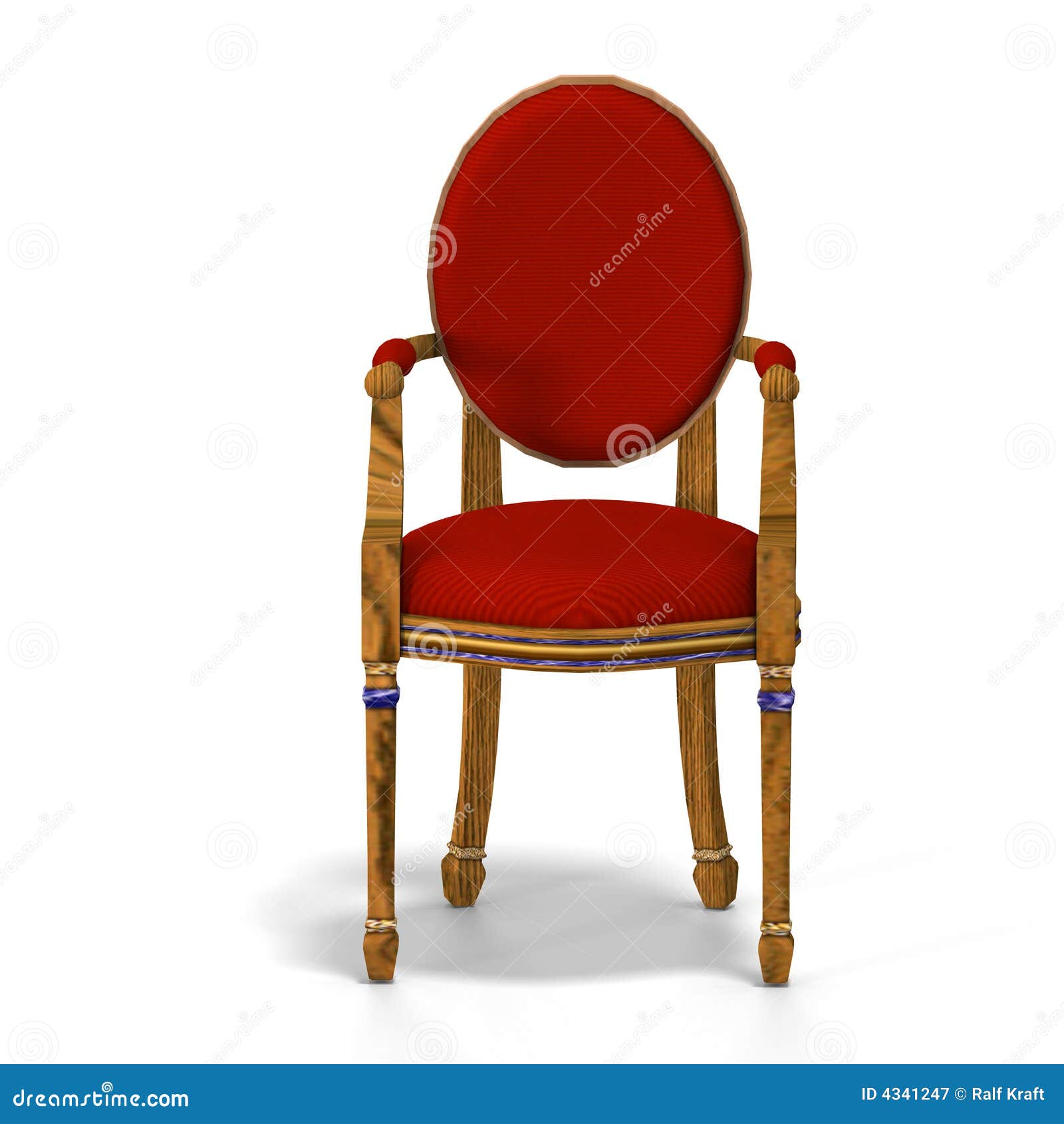 Classical Chair - Front View Stock Illustration - Illustration of handy ...