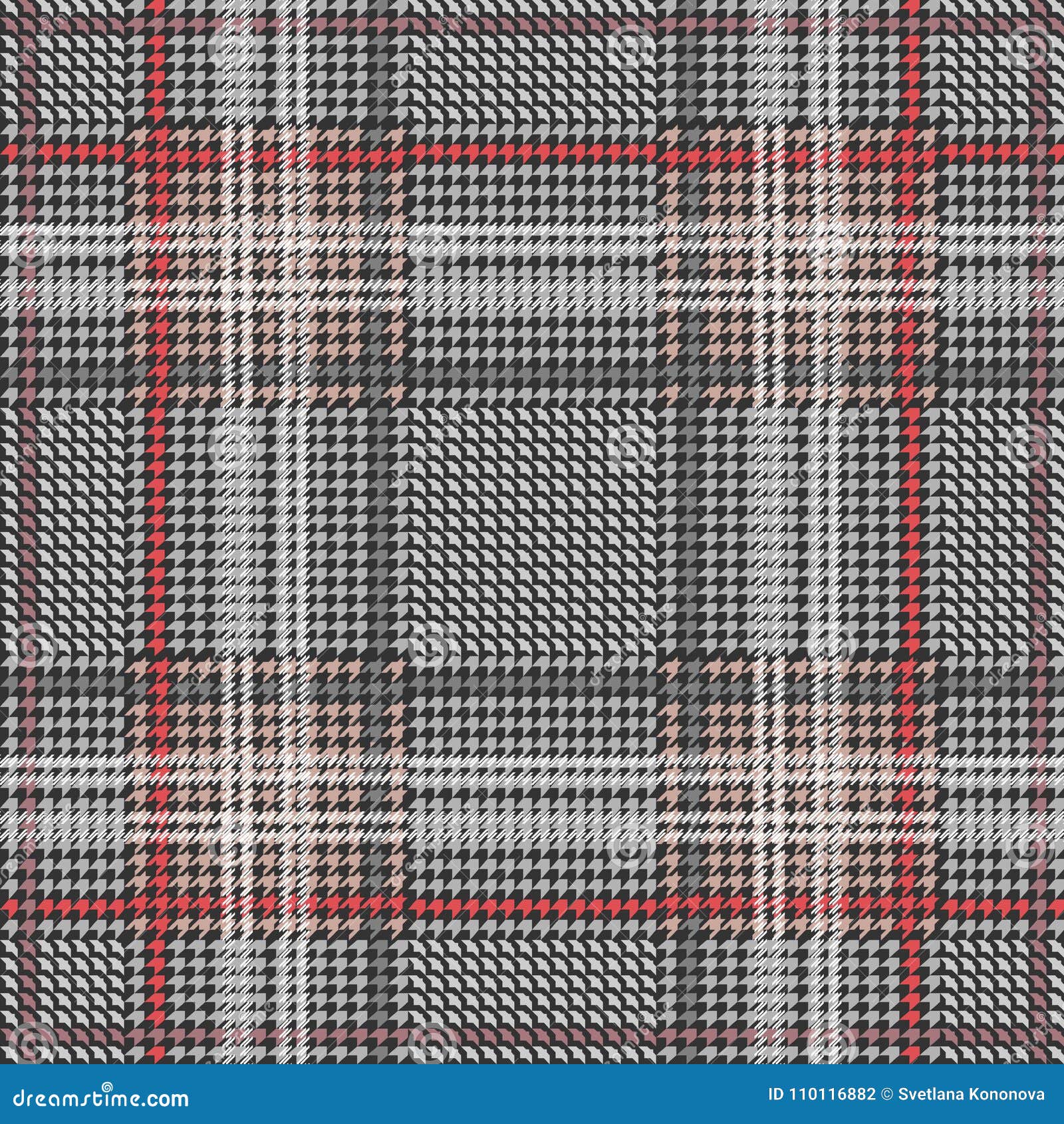 Classical Checkered Hounds Tooth Print for Suits and Coats. Seamless ...