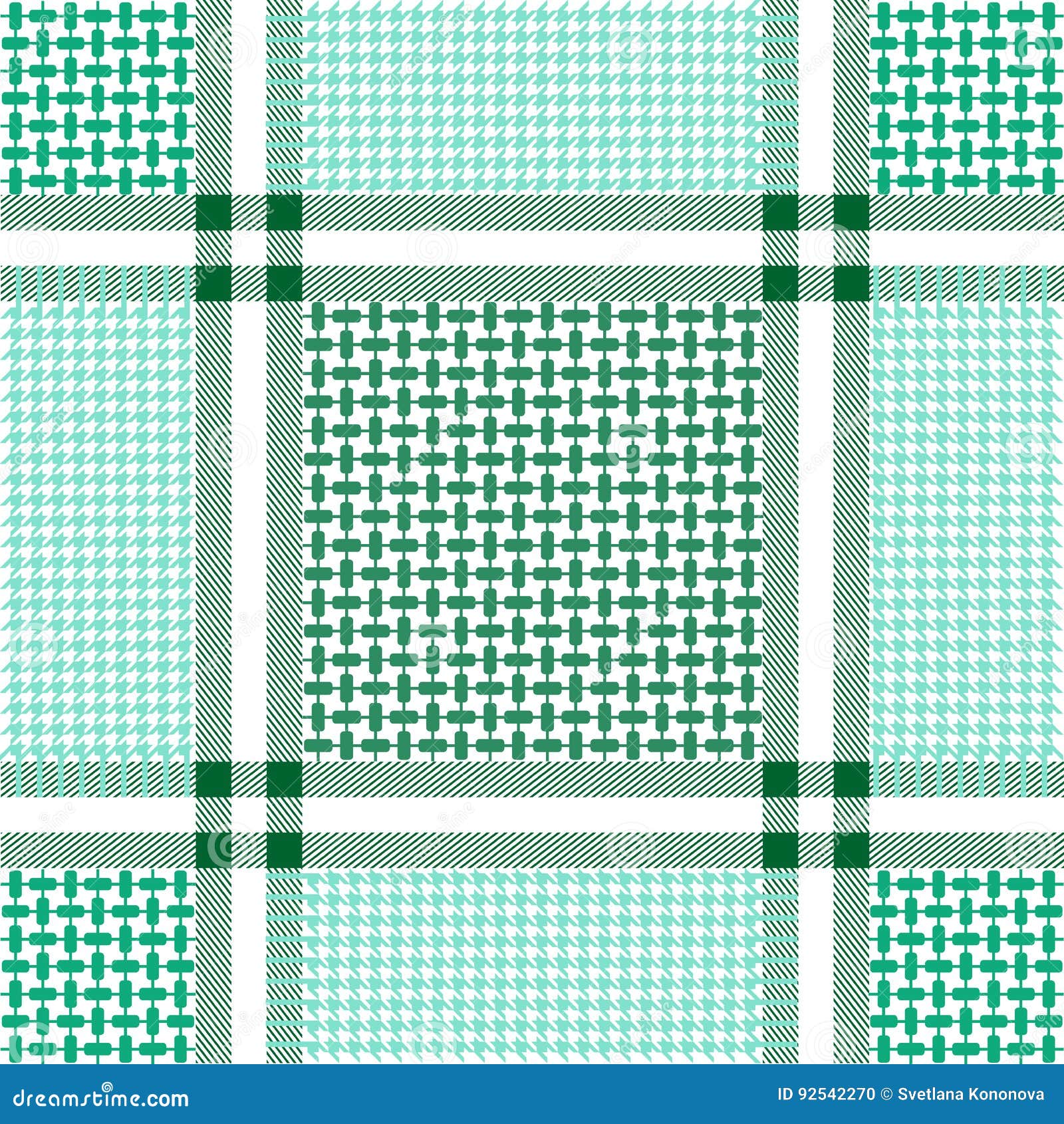 Classical Checkered Scarf Design. Stock Vector - Illustration of ...