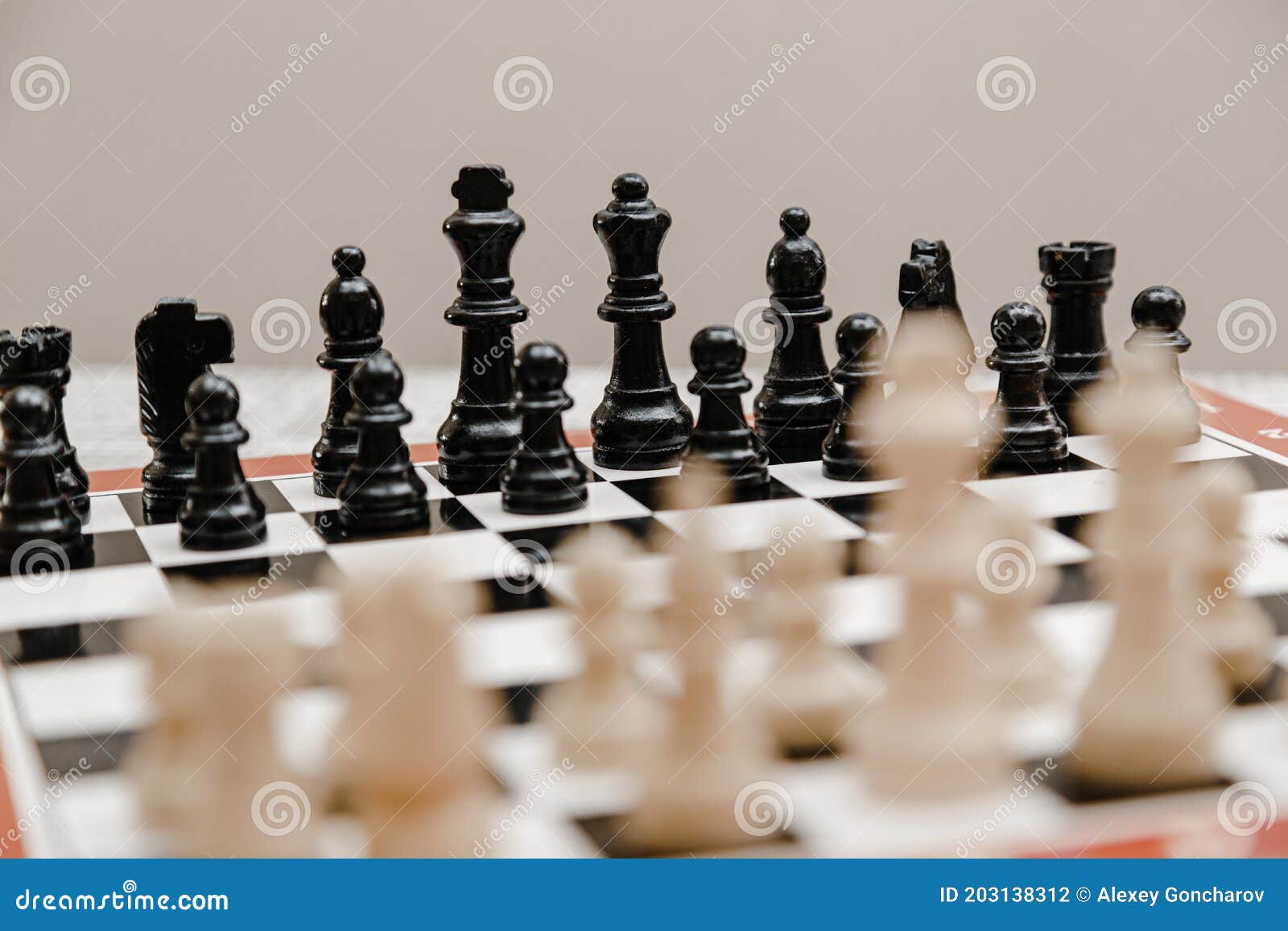 Classical Chess Stand on a Chess Board. Chess Combinations for ...