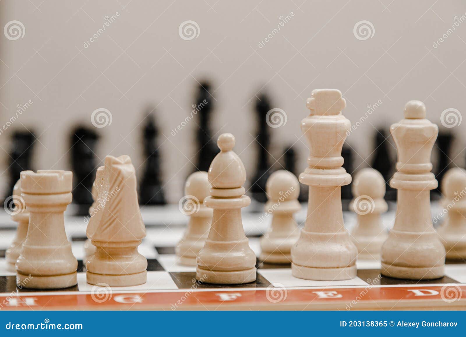 Classical Chess Stand on a Chess Board. Chess Combinations for ...