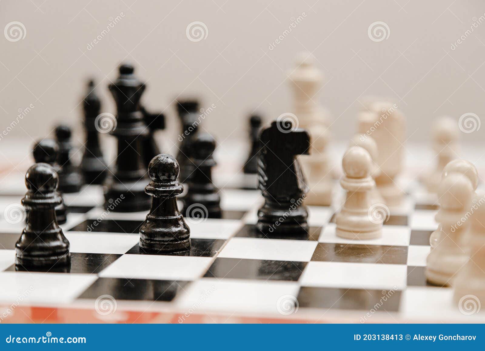 Classical Chess Stand on a Chess Board. Chess Combinations for ...