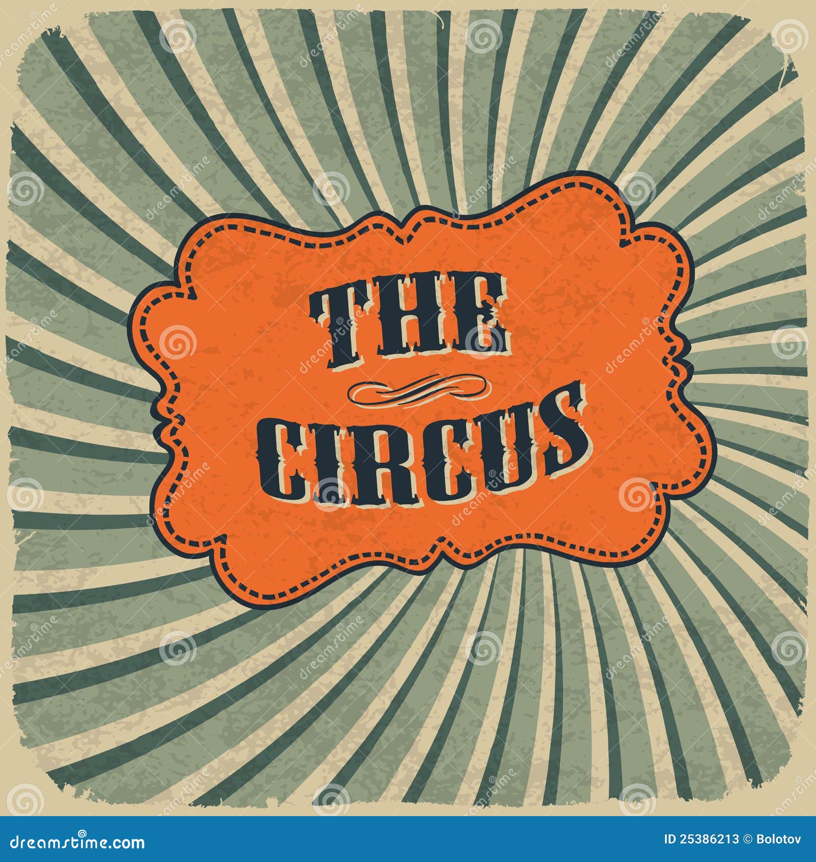 Classical Circus Card stock vector. Illustration of poster - 25386213