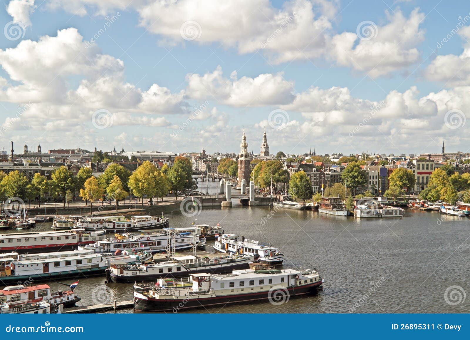 Classical City Scenic from Amsterdam Netherlands Stock Image - Image of ...