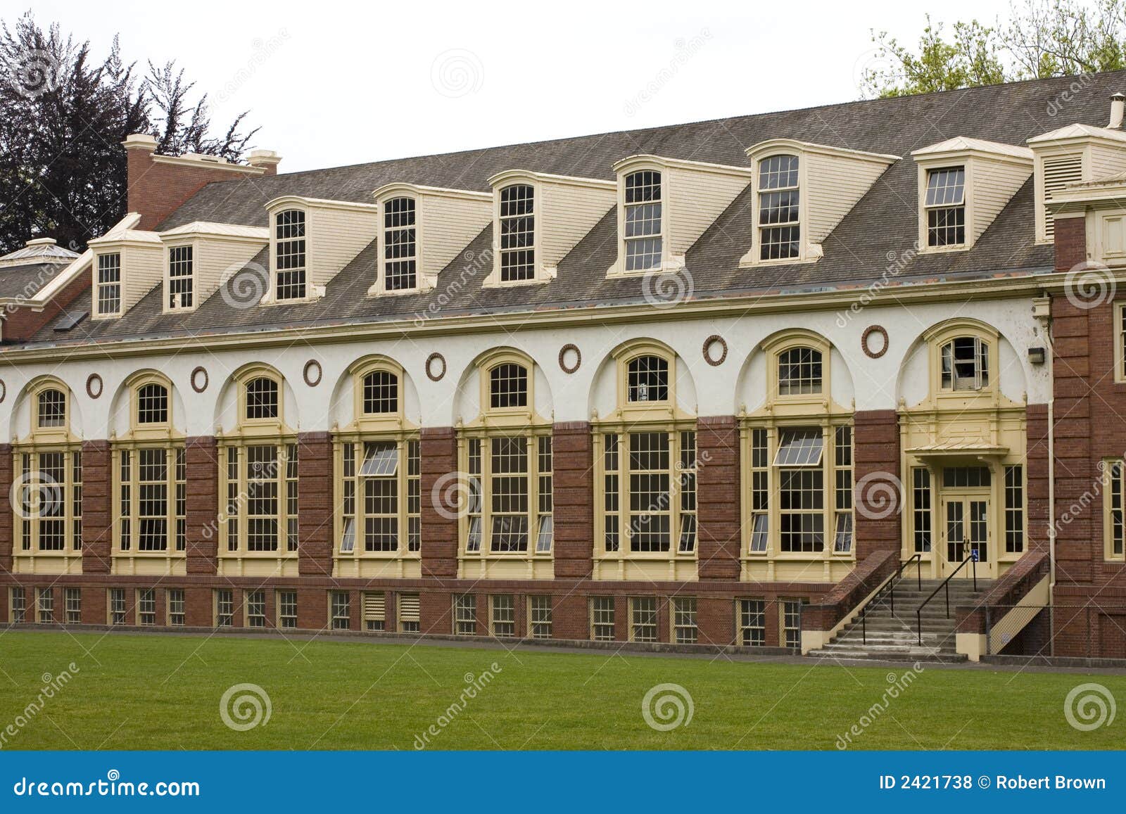 Classical college facade stock photo. Image of building - 2421738