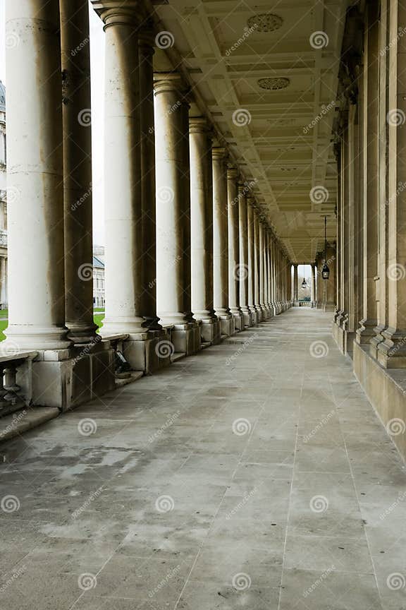 Classical colonnade stock image. Image of wall, architecture - 9290881