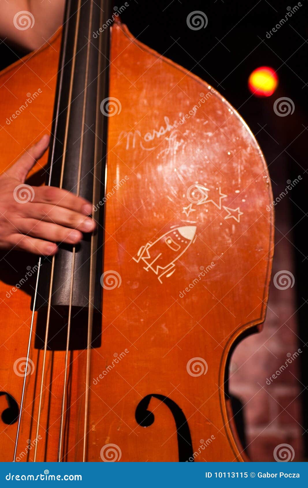 Classical Contrabass Playing Stock Image - Image of jazz, culture: 10113115
