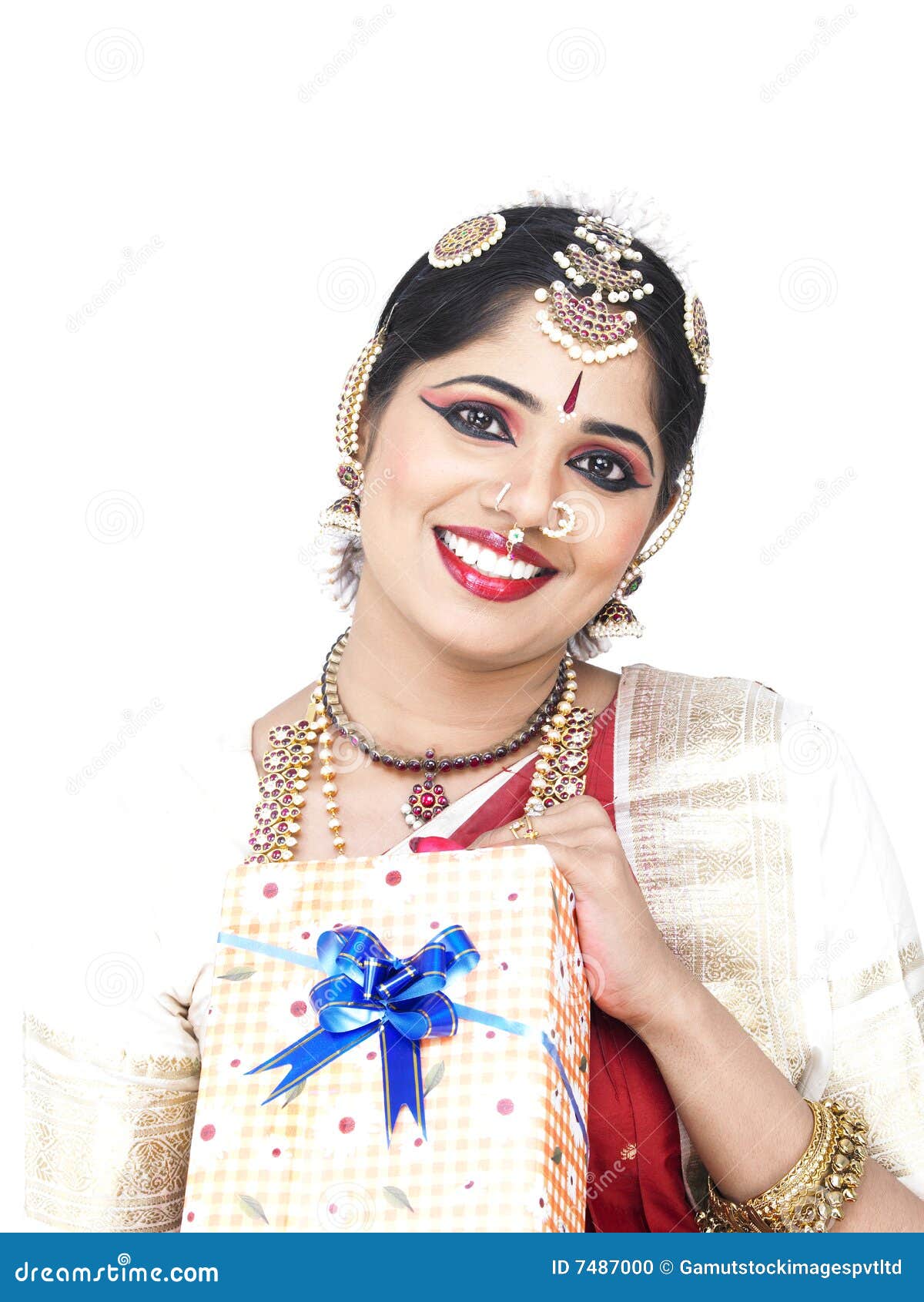 Classical Dancer With A Gift Box Stock Photography | CartoonDealer.com ...