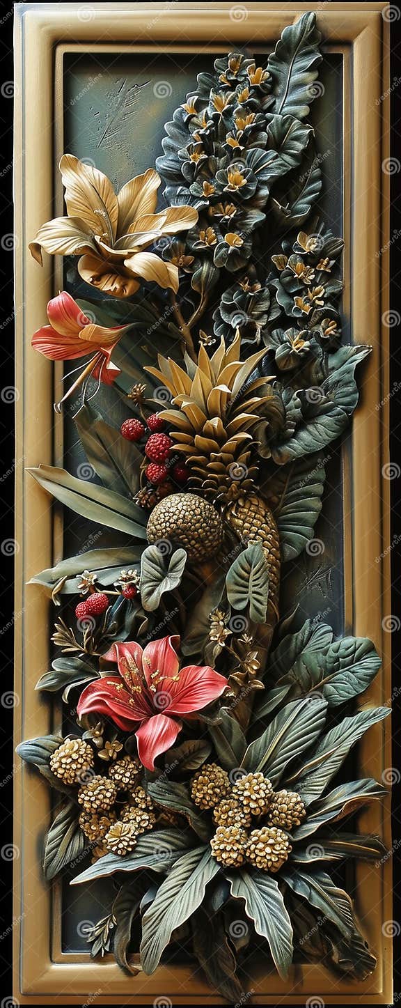 Classical Decorative Elements in Baroque Style in the Form of a ...