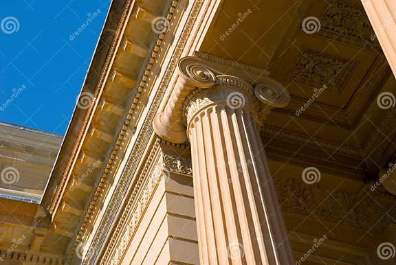 Classical Detail Ionic Column Stock Photo - Image of ancient, gallery ...