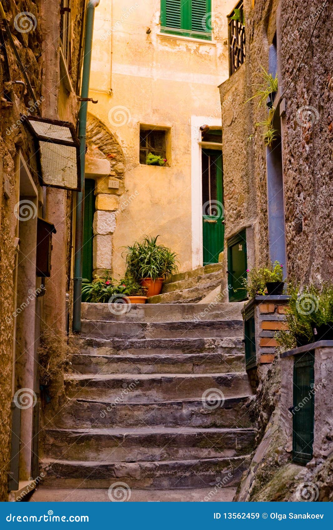 Classical European Back Alley Stock Image - Image of destination ...