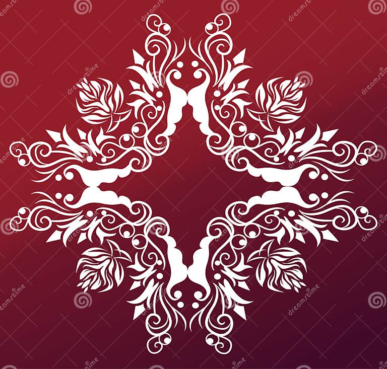 Classical floral pattern stock vector. Illustration of curve - 9520871