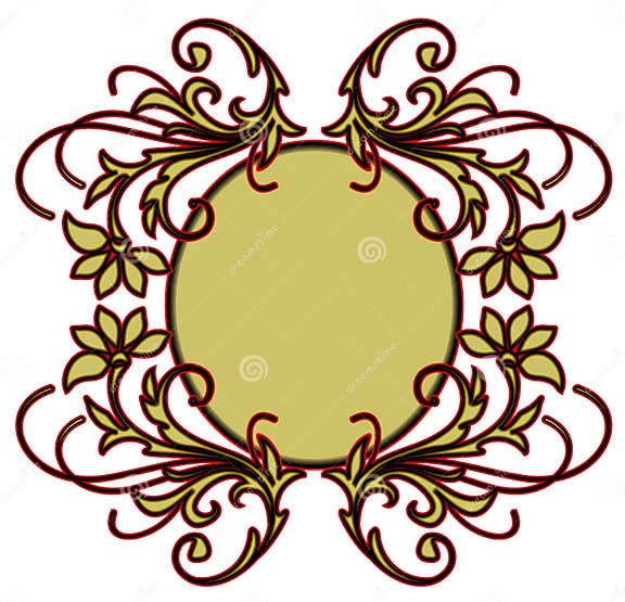 Classical flower pattern stock illustration. Illustration of design ...