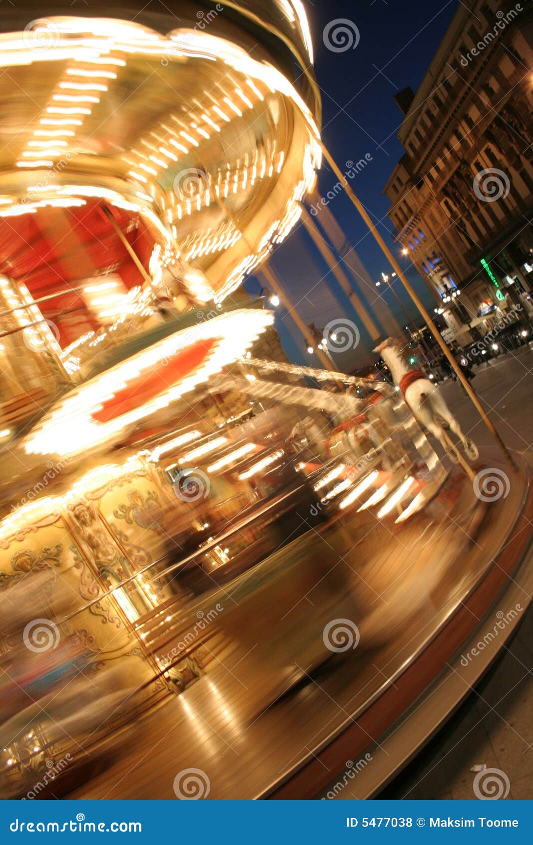 Classical french carousel stock photo. Image of horses - 5477038