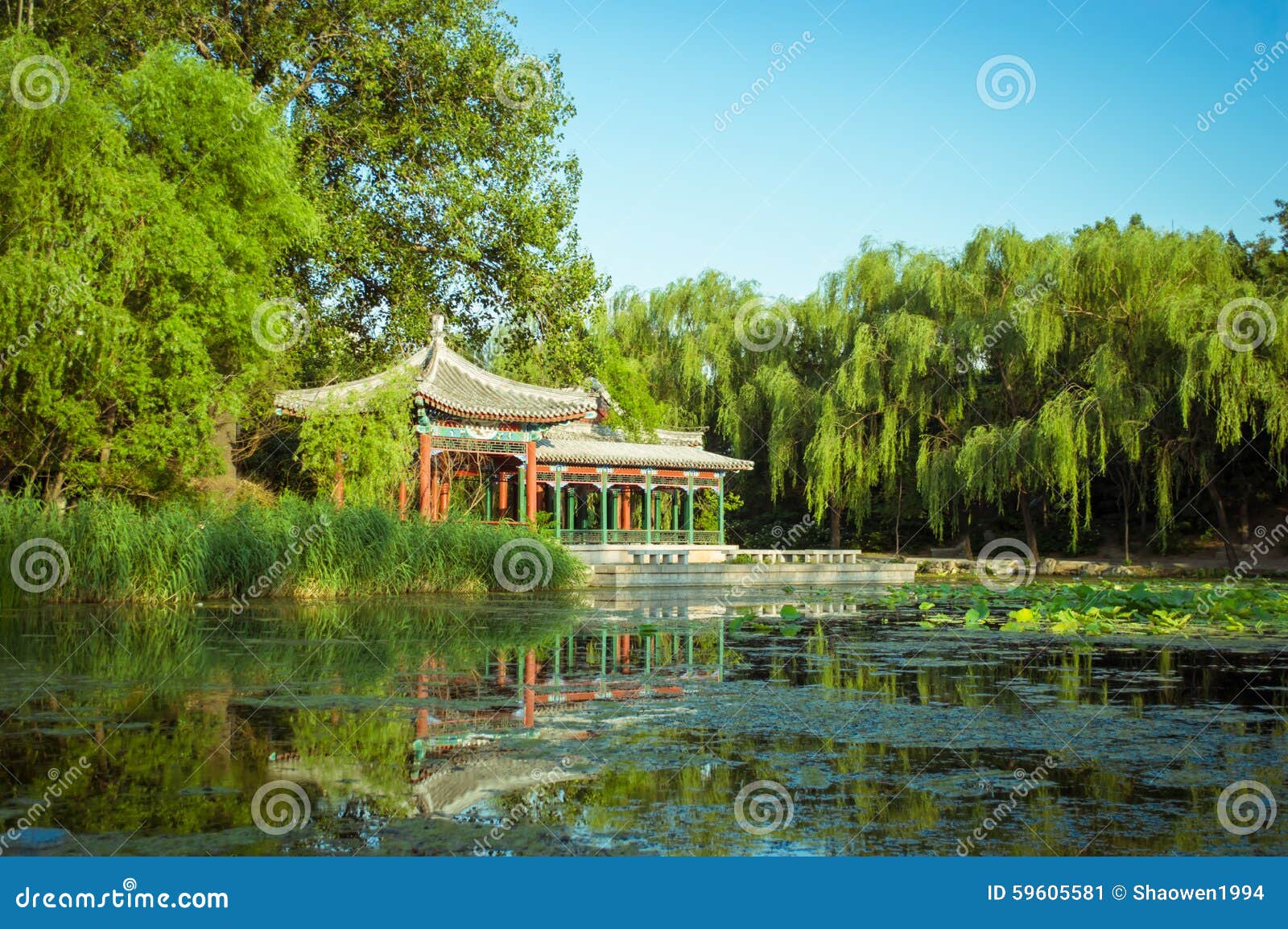 China Classical Gardens stock image. Image of house, architecture ...