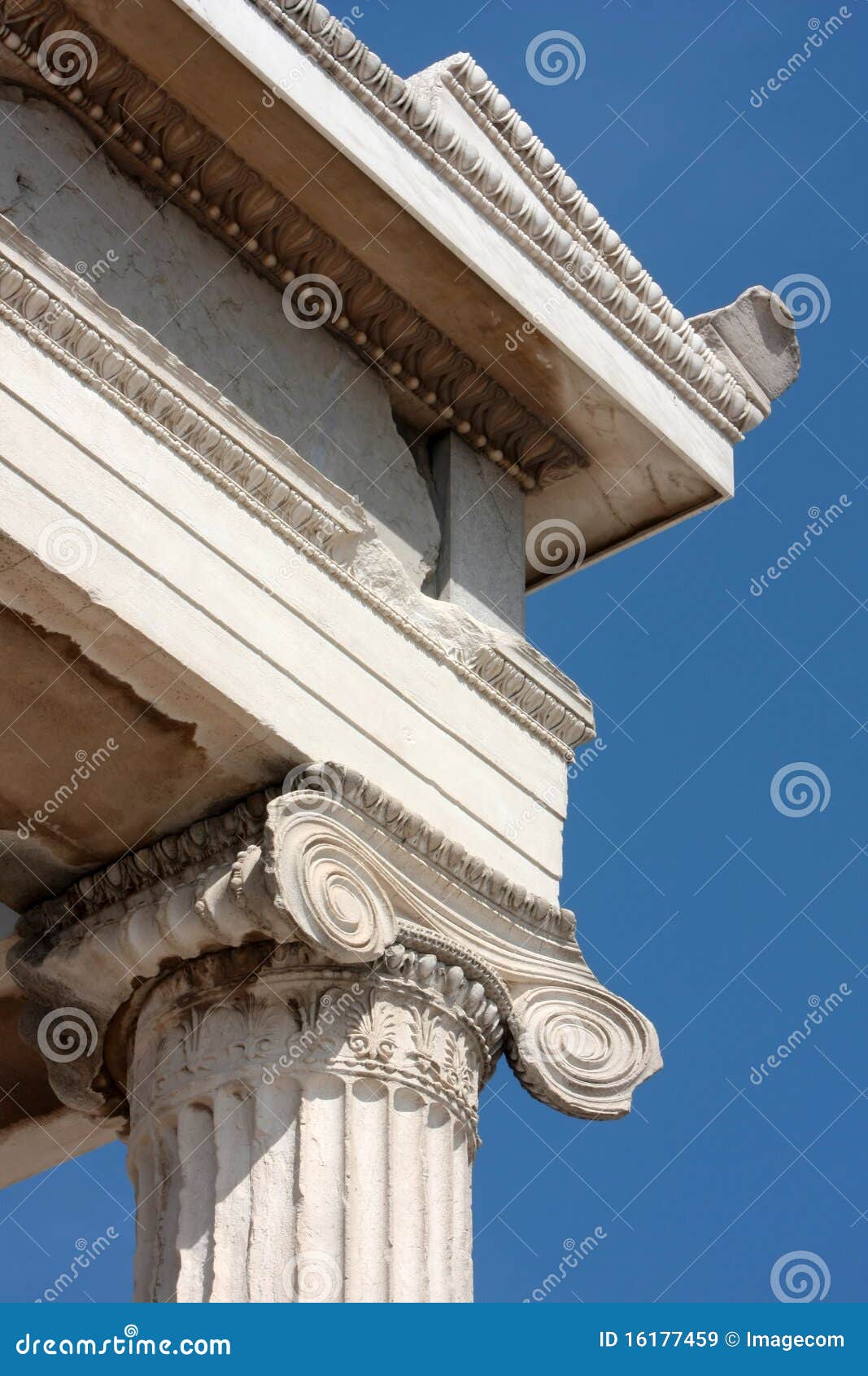 Classical Greek Architecture Stock Image - Image of blue, australia ...