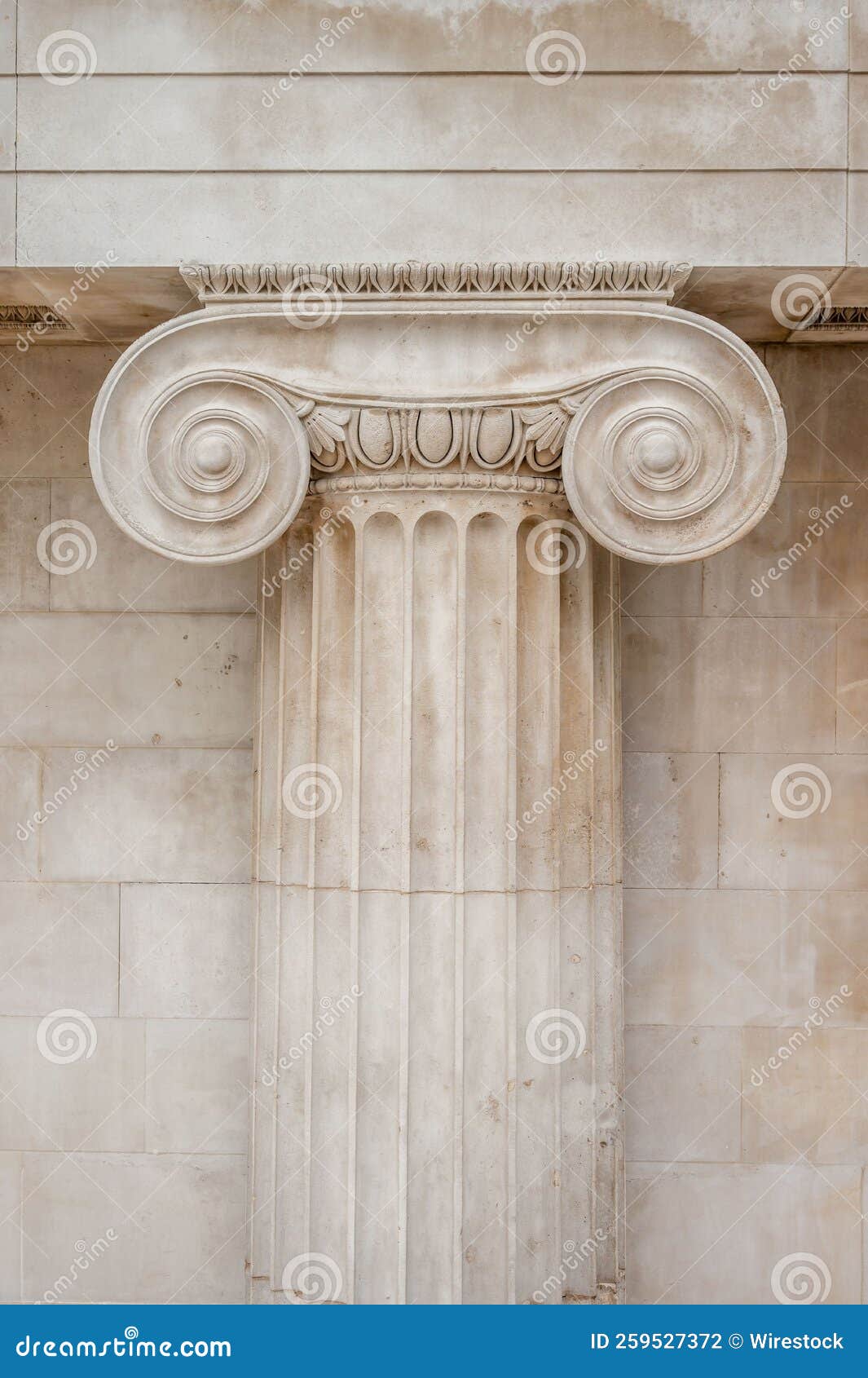 Classical Greek Style Column Stock Photo - Image of ancient, norman ...