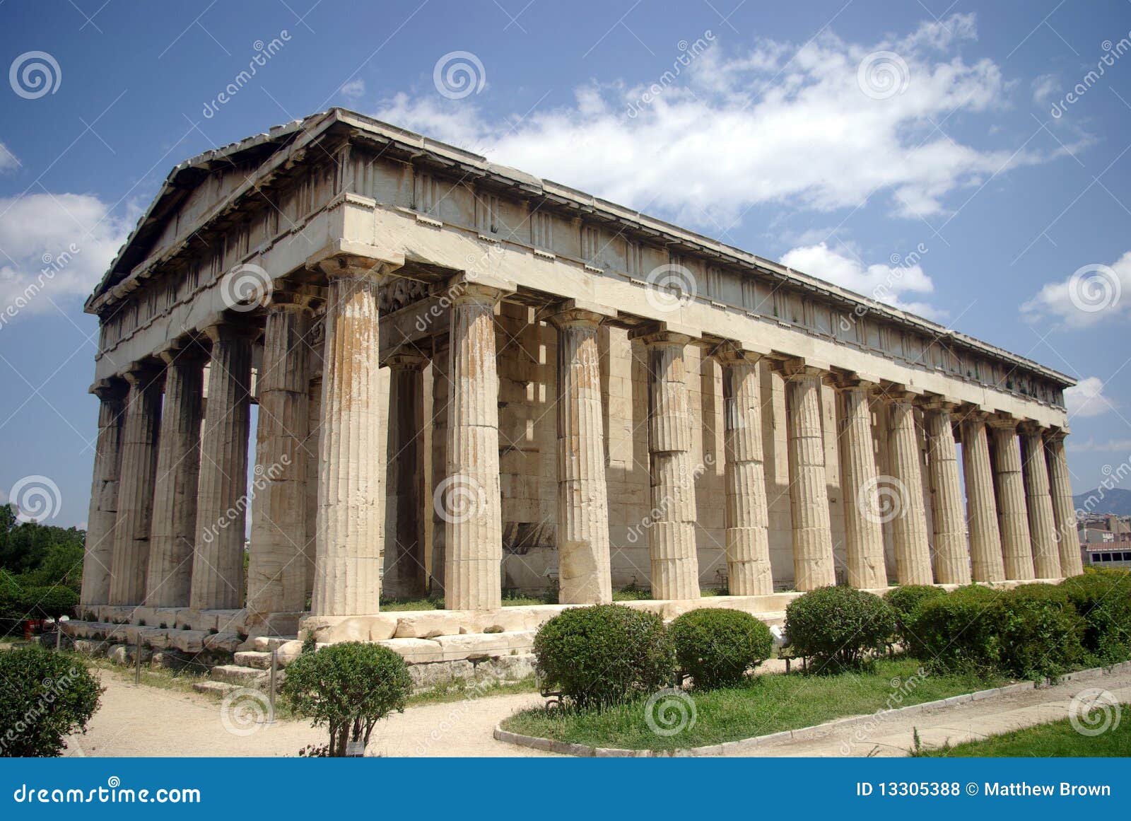 Classical Greek Temple stock photo. Image of greece, columns - 13305388