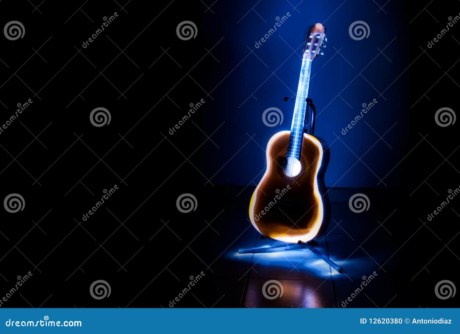 Classical guitar close up. stock photo. Image of graphic - 12620380