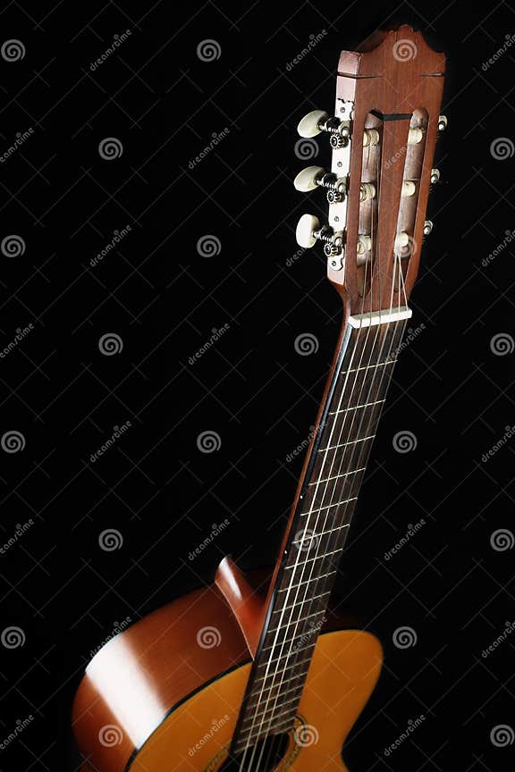 Classical guitar head stock image. Image of detail, classic - 38169403