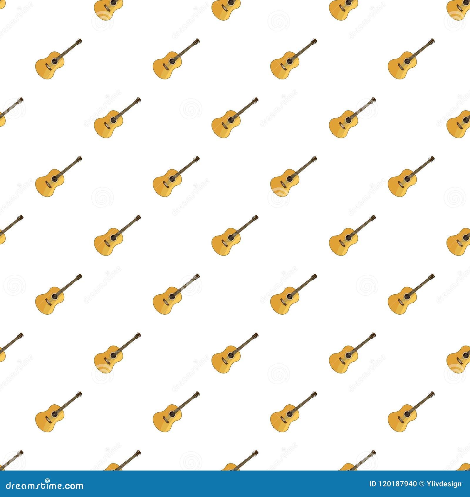 Classical guitar pattern stock vector. Illustration of closeup - 120187940