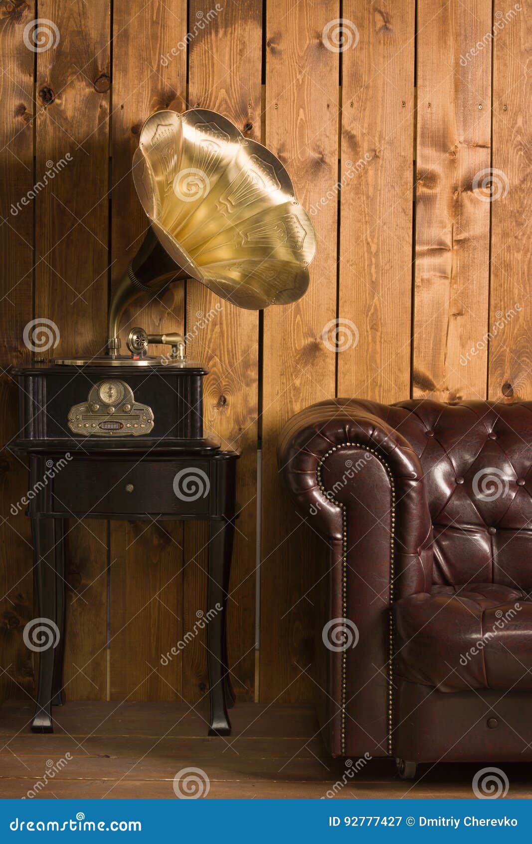 Classical Interior with Gramophone Stock Image - Image of comfortable ...