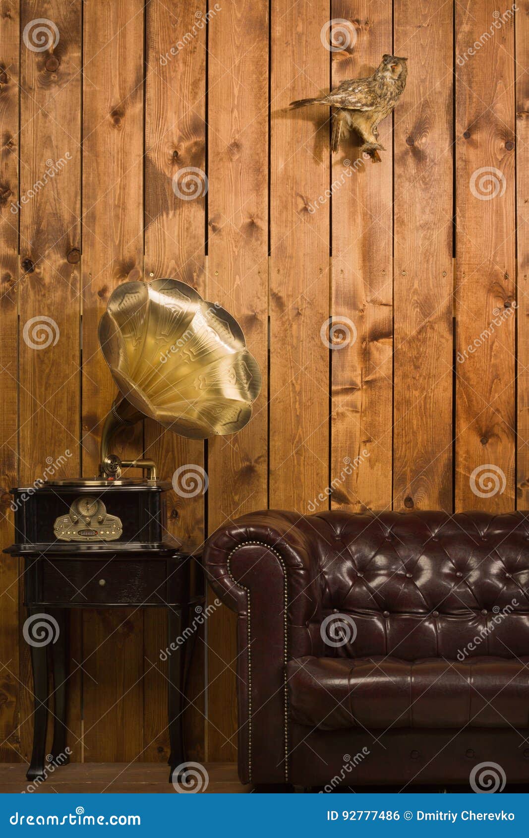 Classical Interior with Gramophone Stock Photo - Image of house, golden ...