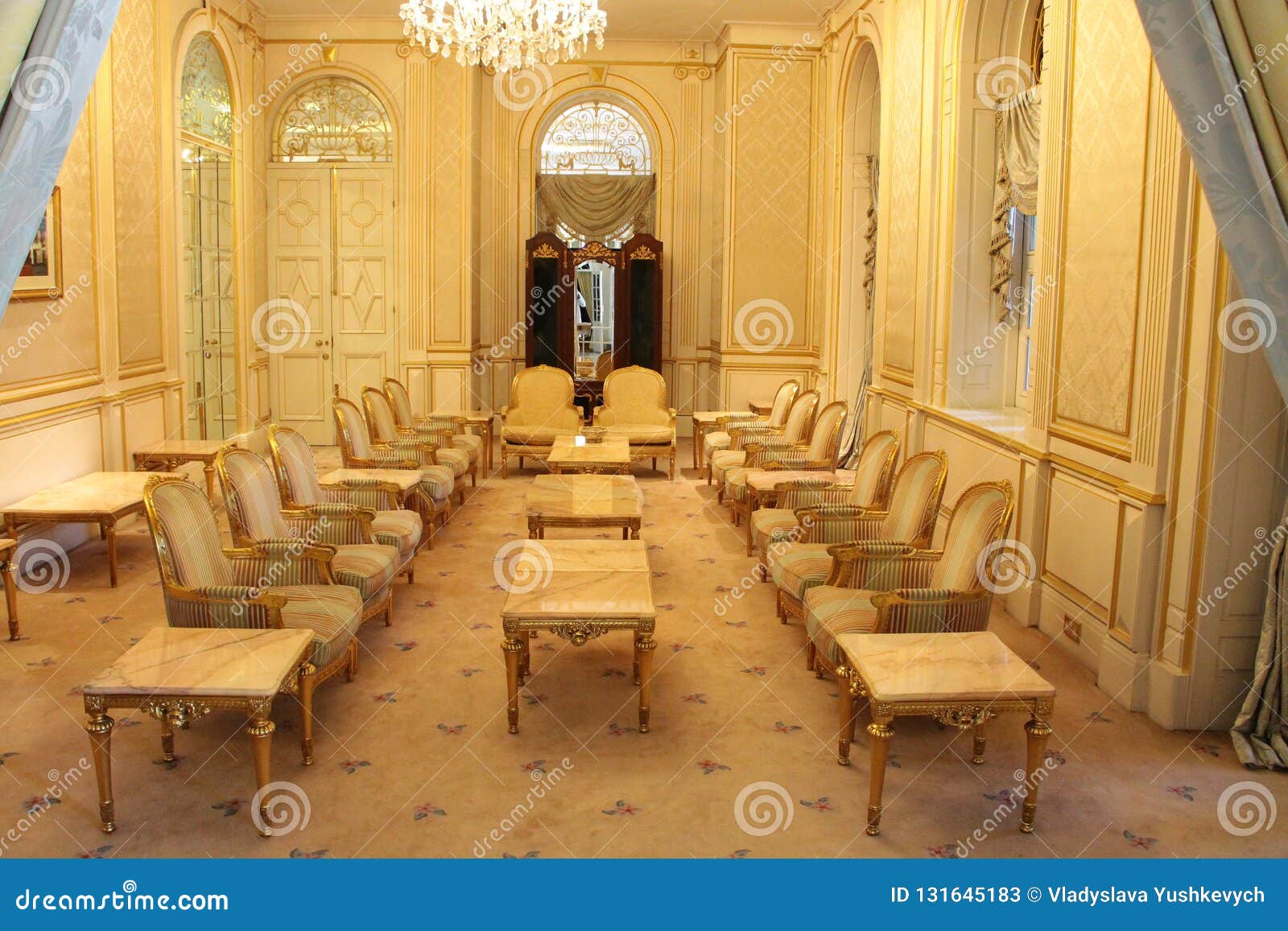 Classical Interior. Hall in a Classic Style Editorial Stock Photo ...