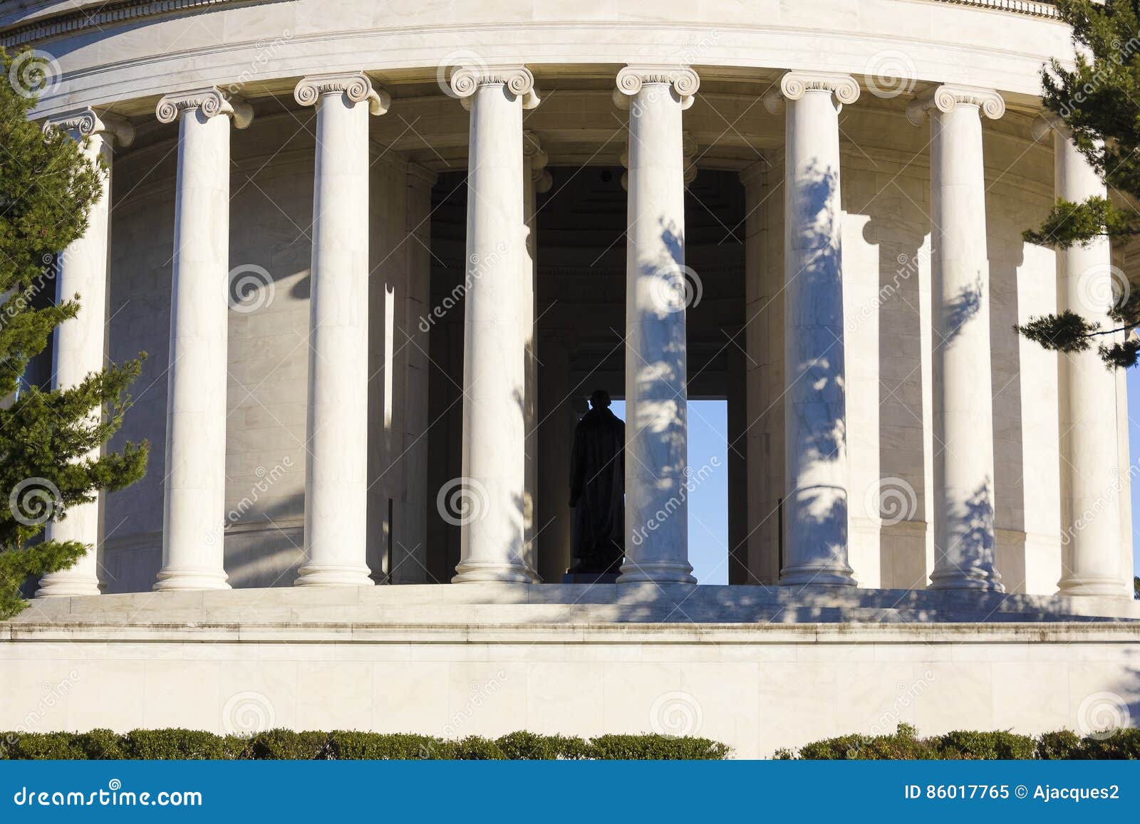 Classical Ionic Fluted Columns of the Thomas Jefferson Memorial, West ...