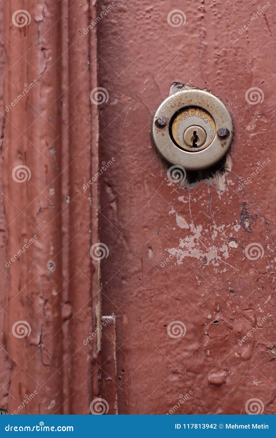 The Classical Key Hole, on an Old Door Stock Photo - Image of hole ...