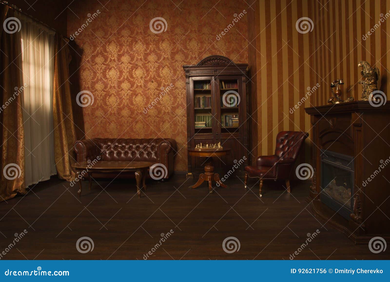 Classical library room stock photo. Image of brown, paisley - 92621756
