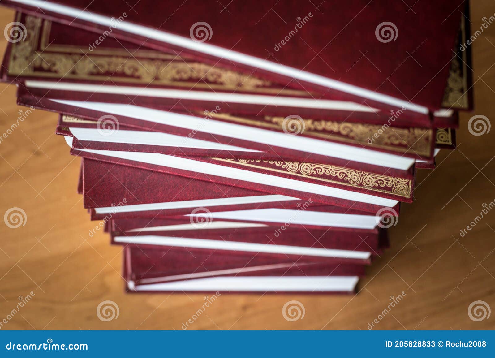 Classical Literature Books Stack. Same Dust Jacket Stock Image - Image ...