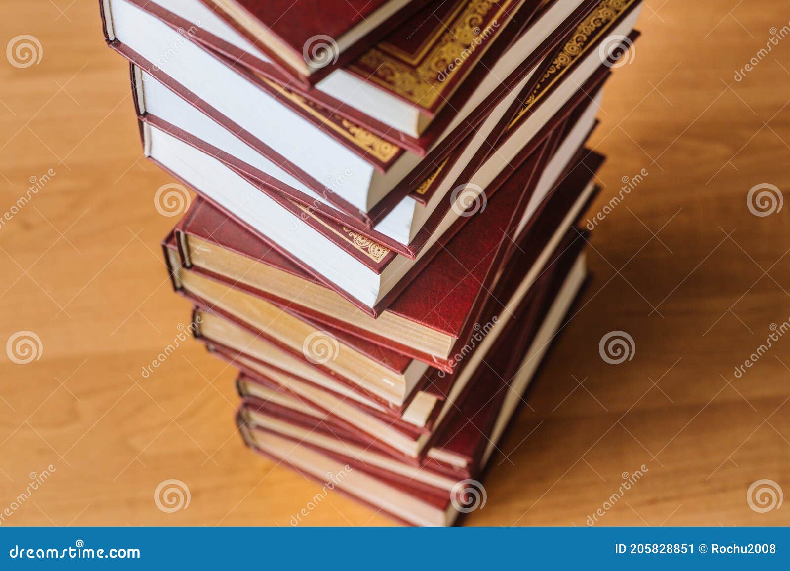 Classical Literature Books Stack. Same Dust Jacket Stock Image - Image ...