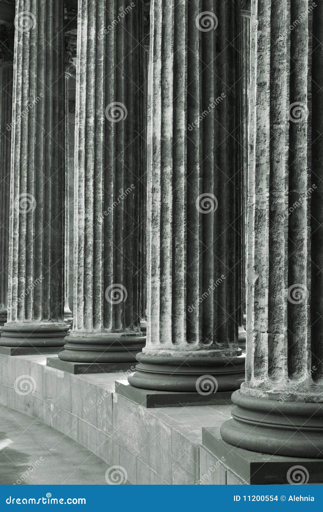 Bases Of Ionic Columns With Tapered Shafts Stock Photo | CartoonDealer ...