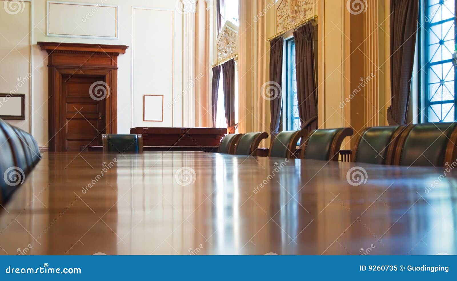 Classical meeting room stock image. Image of door, room - 9260735