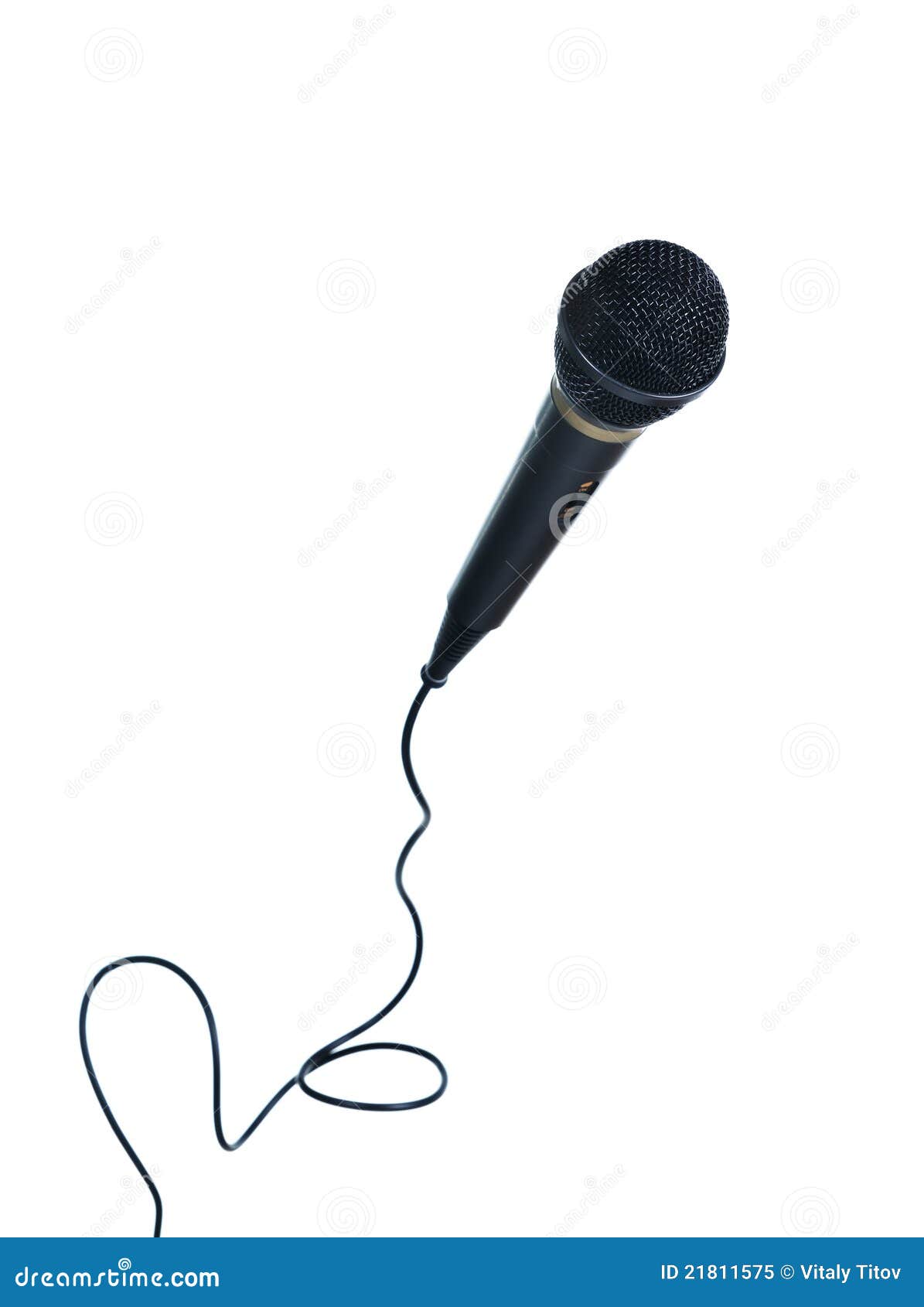 Classical Microphone with Wire Stock Image - Image of abstract, classic ...