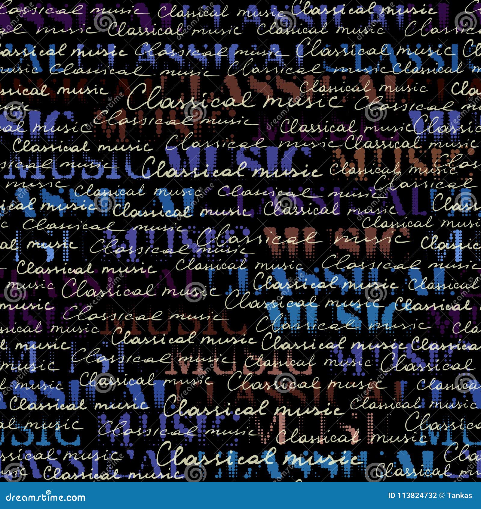 Classical music backhround stock vector. Illustration of seamless ...