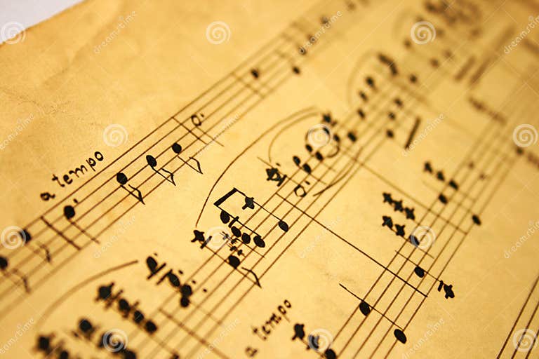 Classical music notes stock image. Image of archive, note - 2605369