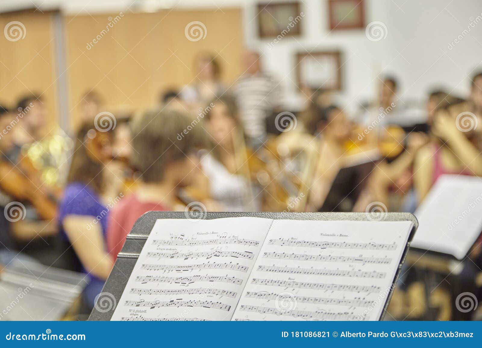Classical Music Orchestra Rehearsing Editorial Photo - Image of ...