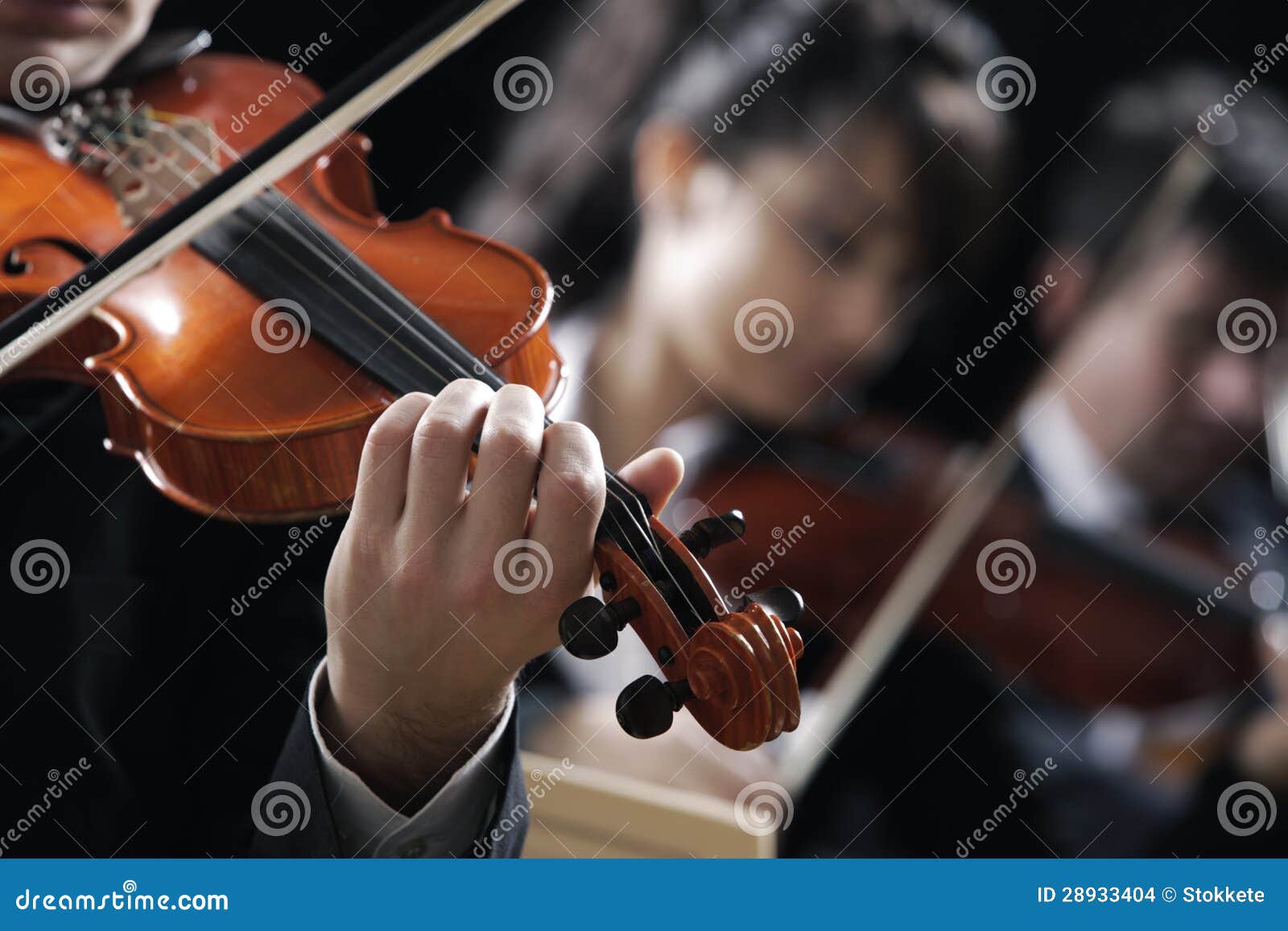 Classical Music. Violinists in Concert Stock Photo - Image of classical ...
